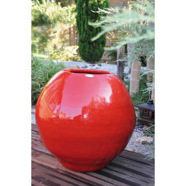Grand pot rond XXL couleur sur-mesure Bombay - Les Poteries d'Albi
