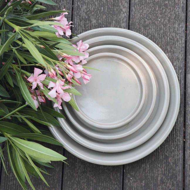 Pot artisanal cuvier haut en forme de V Beige Mat - Sydney Mat’essence ...